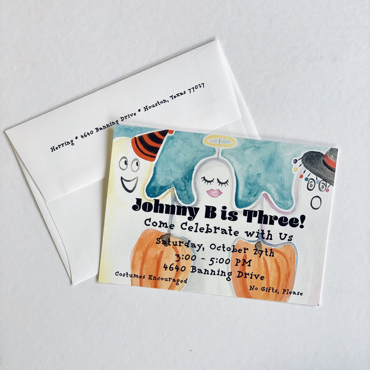 Ghost Party Invitations || Halloween Inspired Party Invitations – Old ...